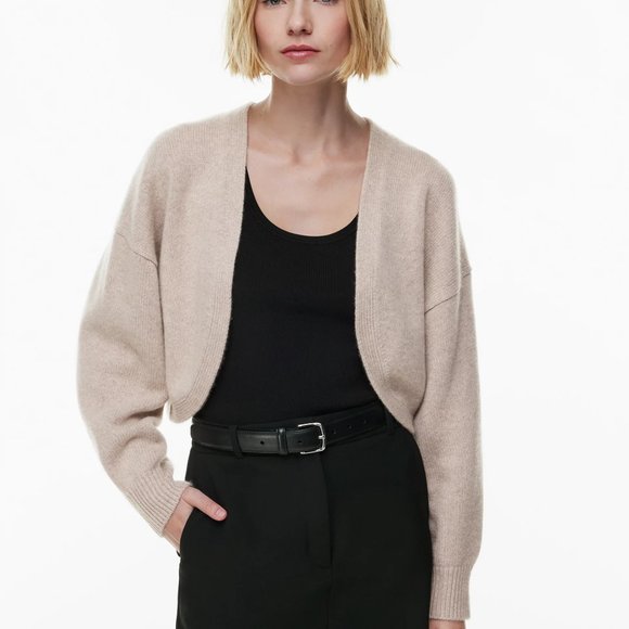 Babaton | Sweaters | Babaton Decision Shrug Openfront Cashmere Shrug ...